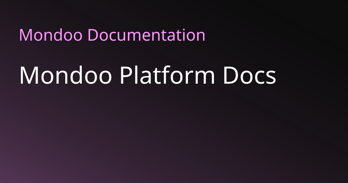Mondoo Platform Docs | Mondoo Docs